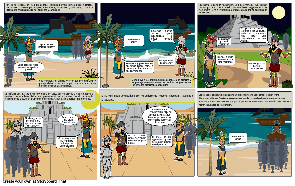 HISTORIETA MEXICO TENOCHTITLAN Storyboard by a29d47c3