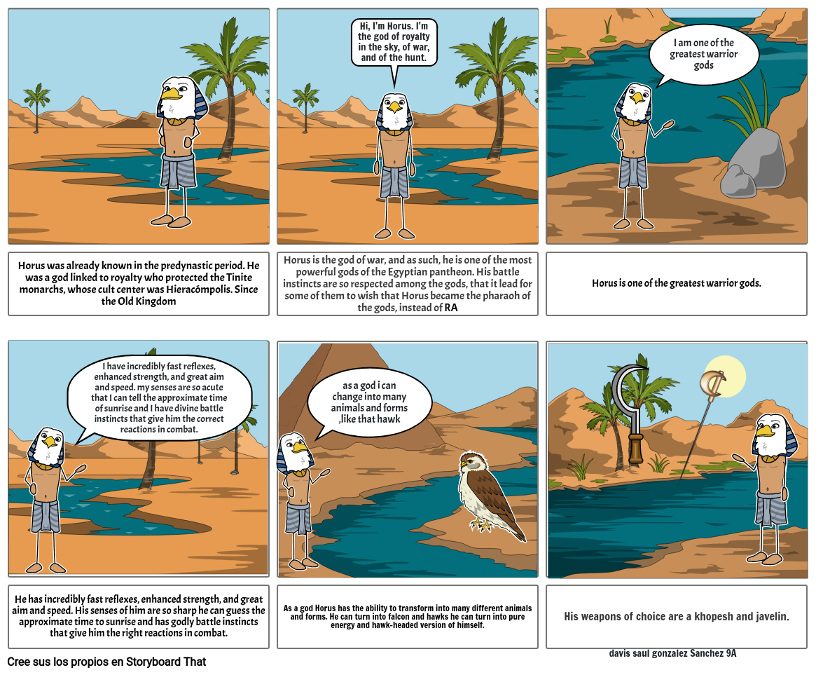 horus class work 2 Storyboard por a3a16518