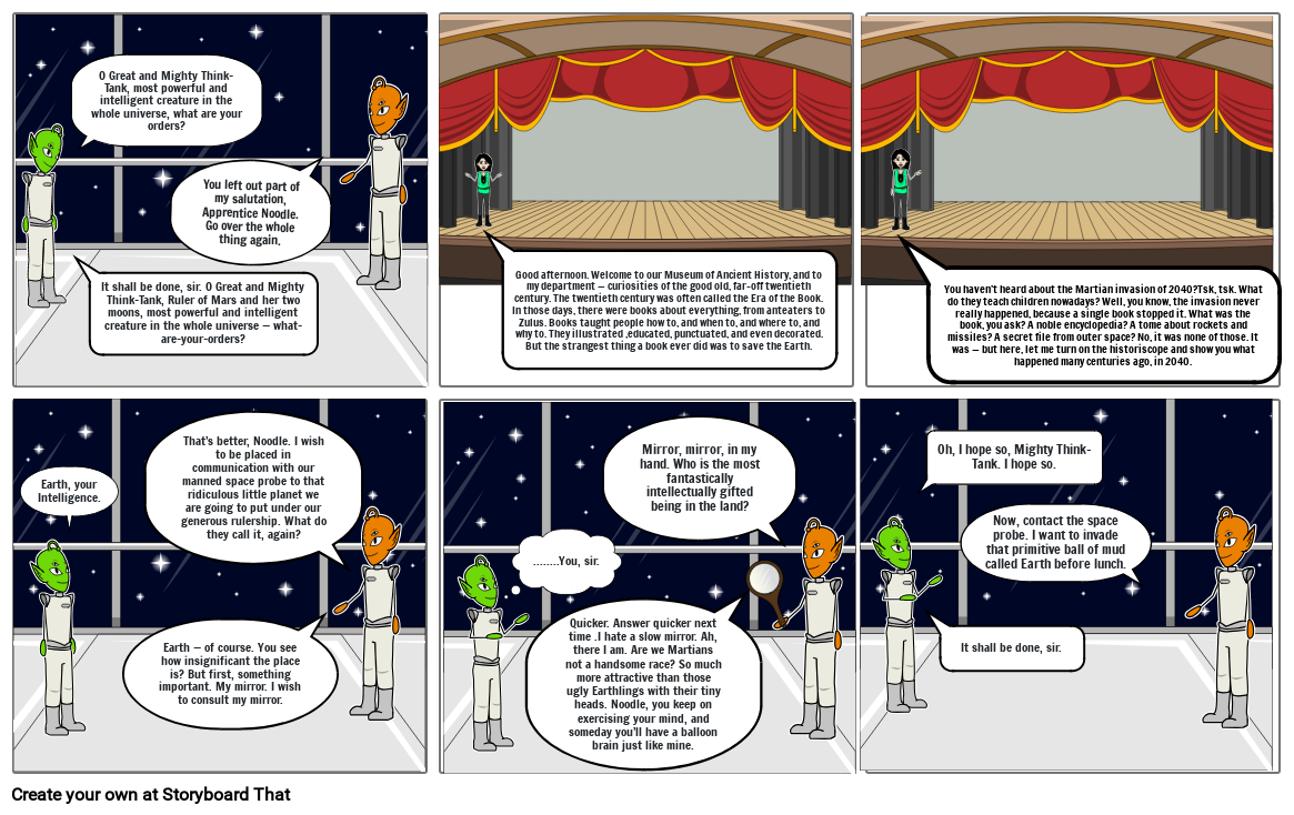 The Book that saved the Earth Storyboard por a3cf1ad8