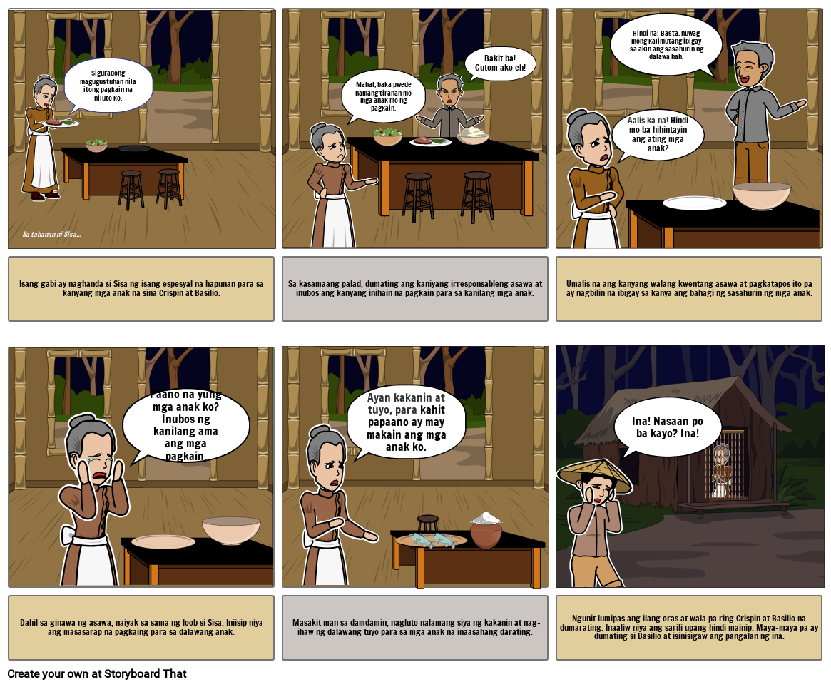 KABANATA 16: SI SISA Storyboard by a41eb388