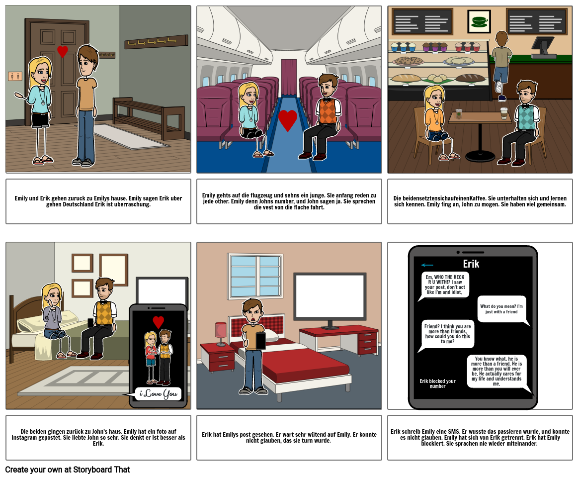 Emily cheats on Erik Storyboard par a45e58e1