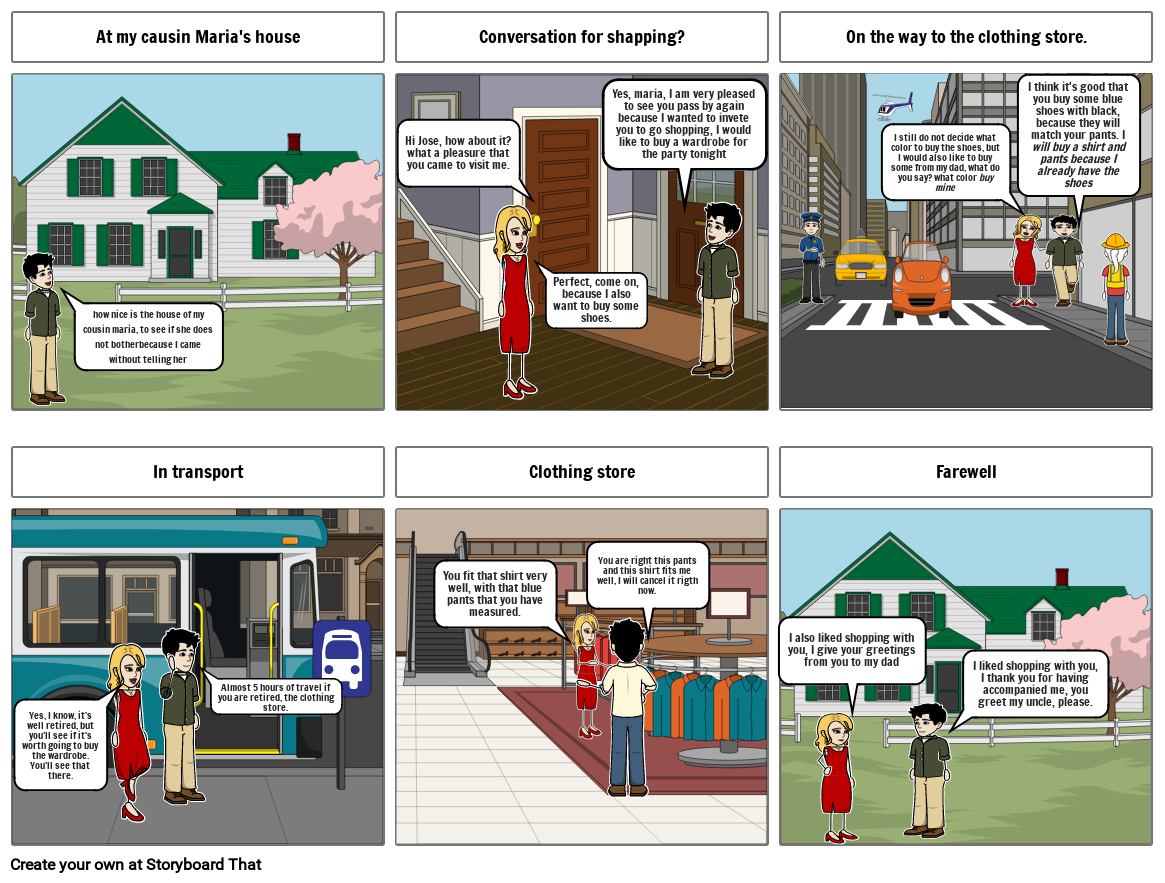 Unidad 1 – Actividad 2 – Vamos de compras. Storyboard