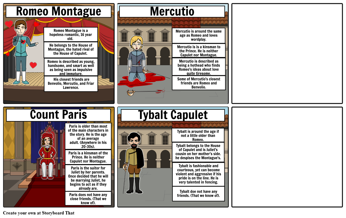 Romeo & Juliet Storyboard Storyboard por a4e681ba94057