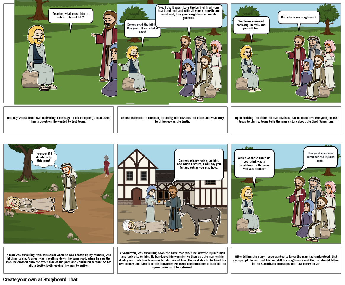 THe goodsamaritan Storyboard by a51ad427