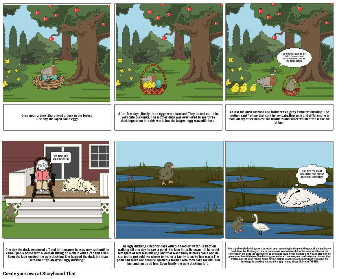 The ugly duckling Storyboard by a5817747