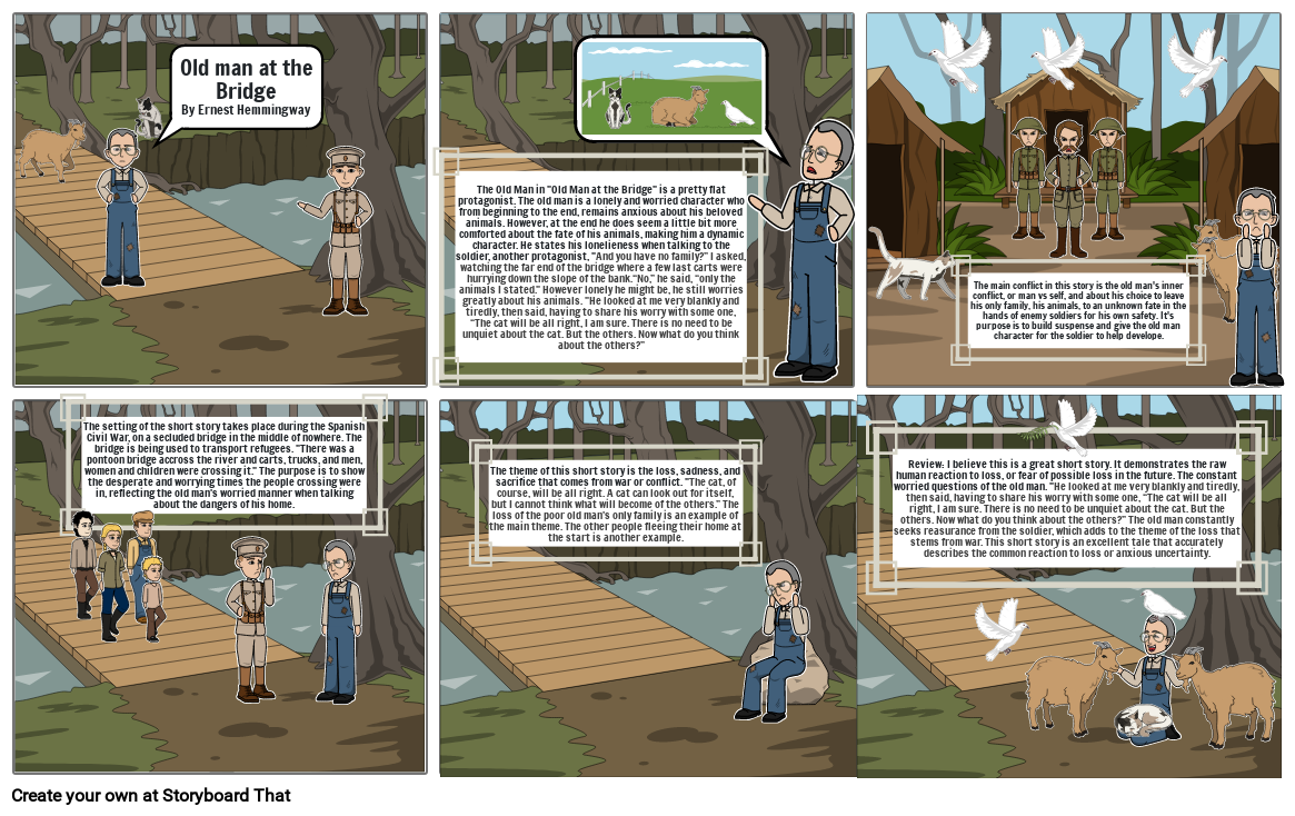 Old man at the Bridge﻿By Ernest Hemmingway The Old M...
