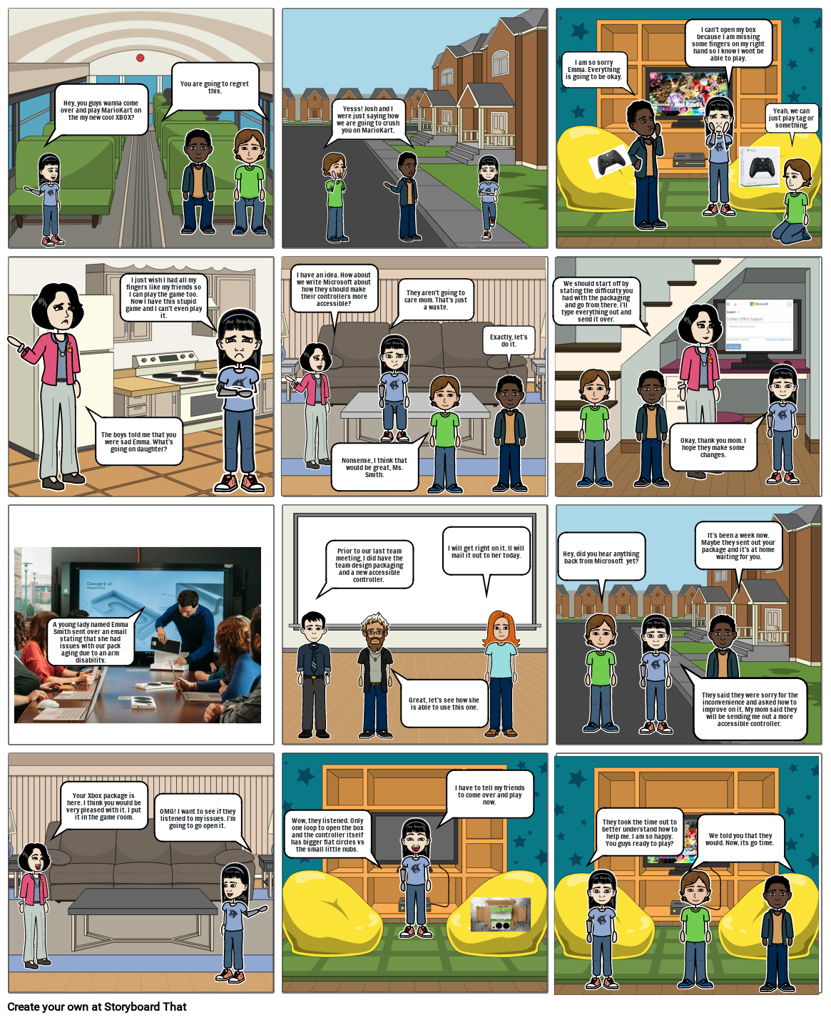 XBOX Comic Strip Storyboard por a5e11876