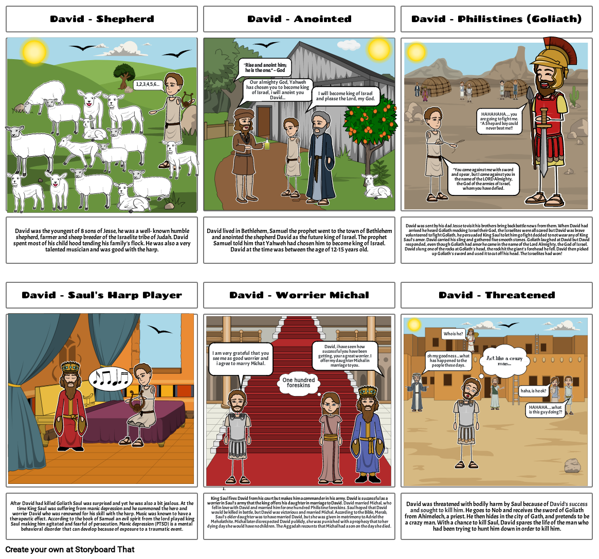 David the King Storyboard von a68b3b10
