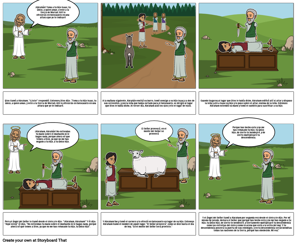 Génesis 22: 1-19 Storyboard par a6a1c2a5