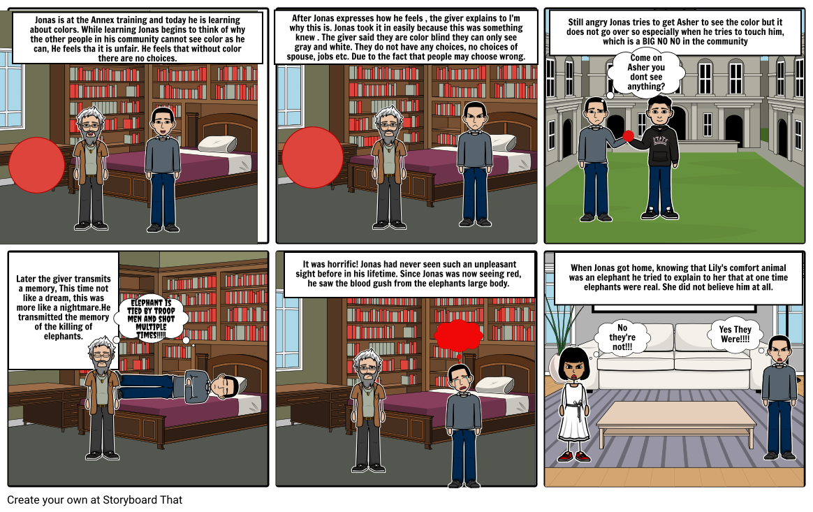 The Giver Chapter 13 Storyboard By A6a7b662 The Giver Chapter 13 Storyboard By A6a7b662