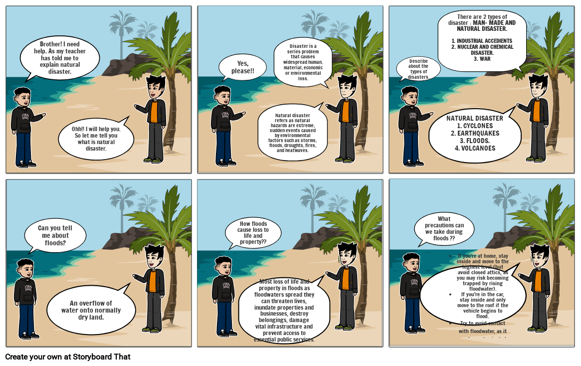 Natural Disaster Storyboard por a75b51a6