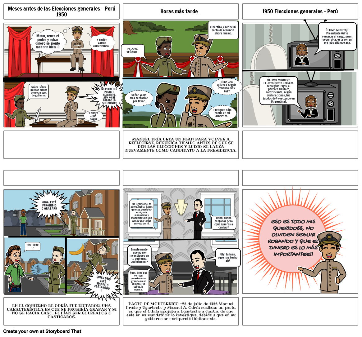 Manuel Odría 2 Storyboard by a883b485