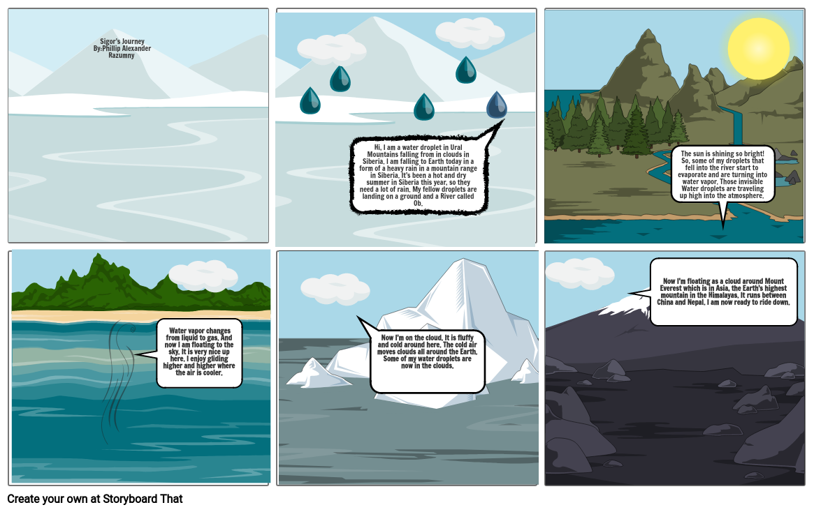 Water Cycle 1 Storyboard par a89c89e9