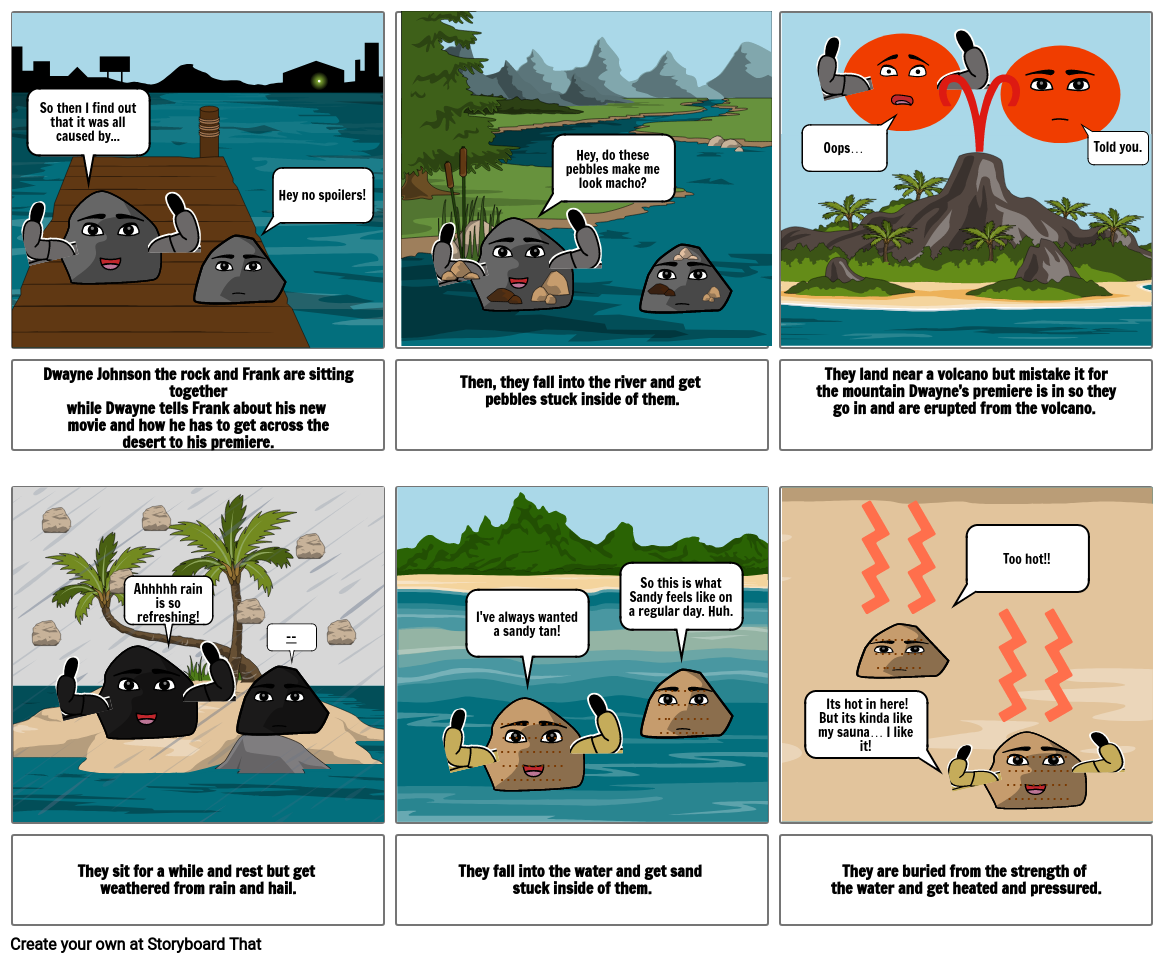 Journey of a rock part 1 Storyboard por a8d33c9a