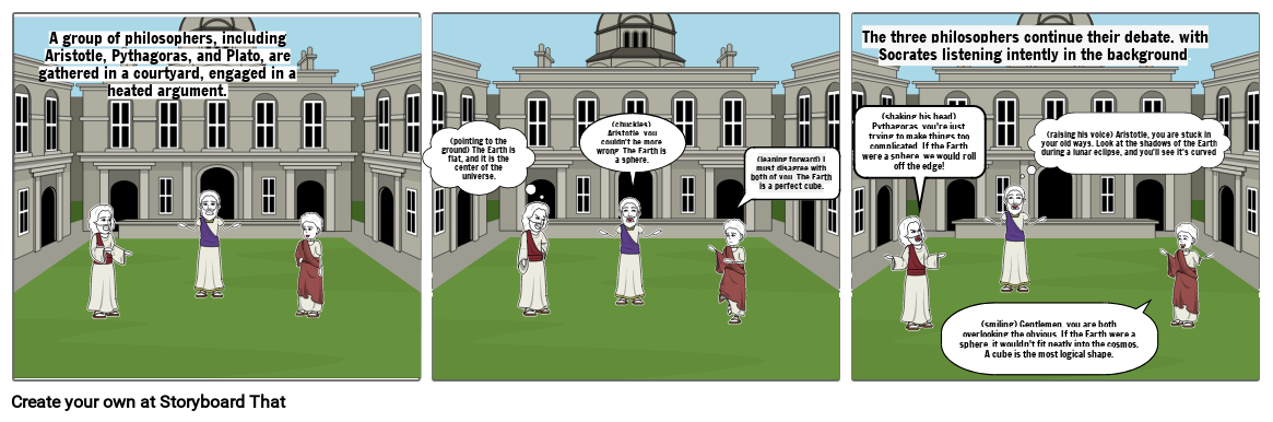 The debate of the earth shape Storyboard by a8ec9b2a