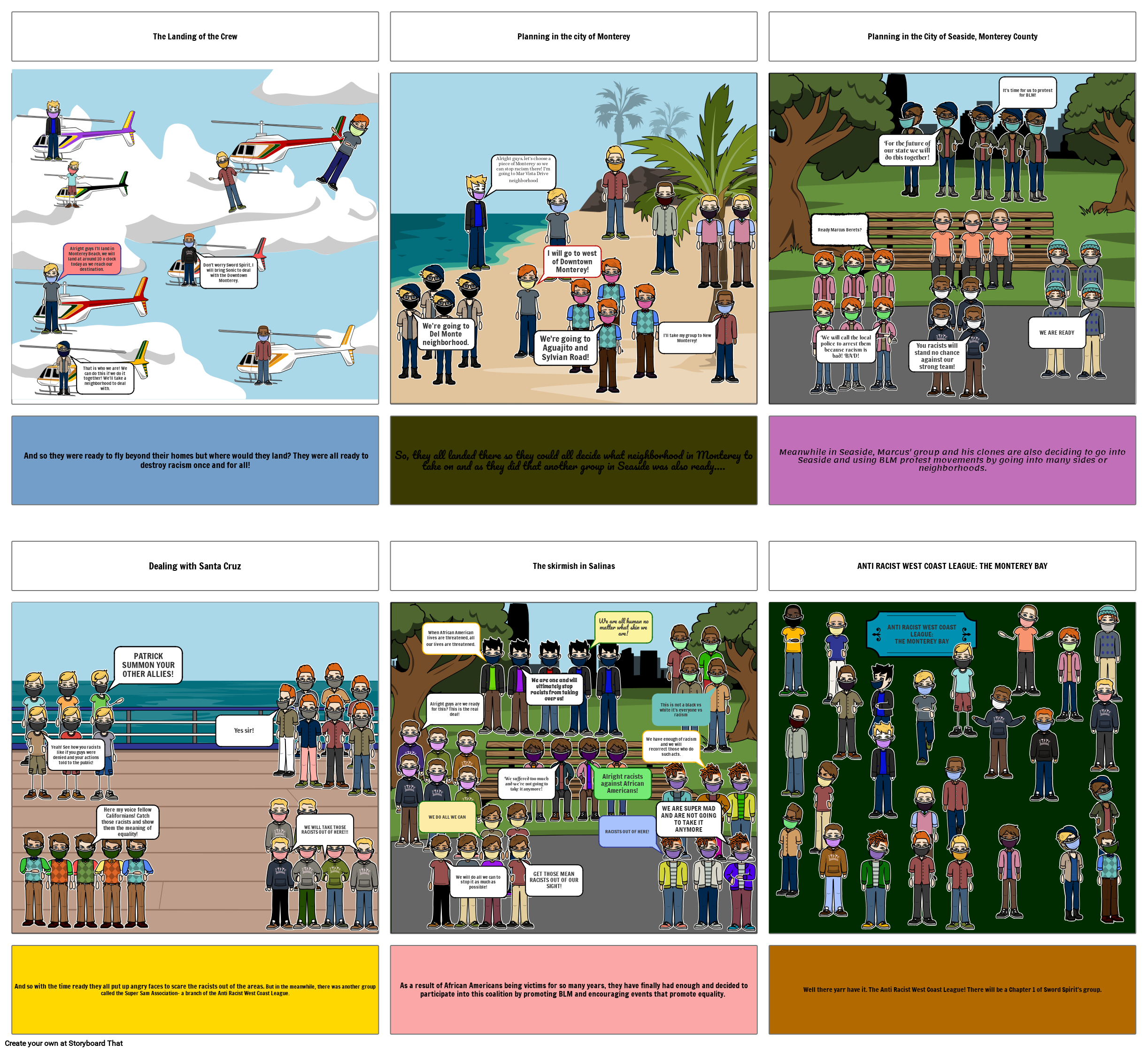 The Adventure to Stop Racism: Prologue Storyboard