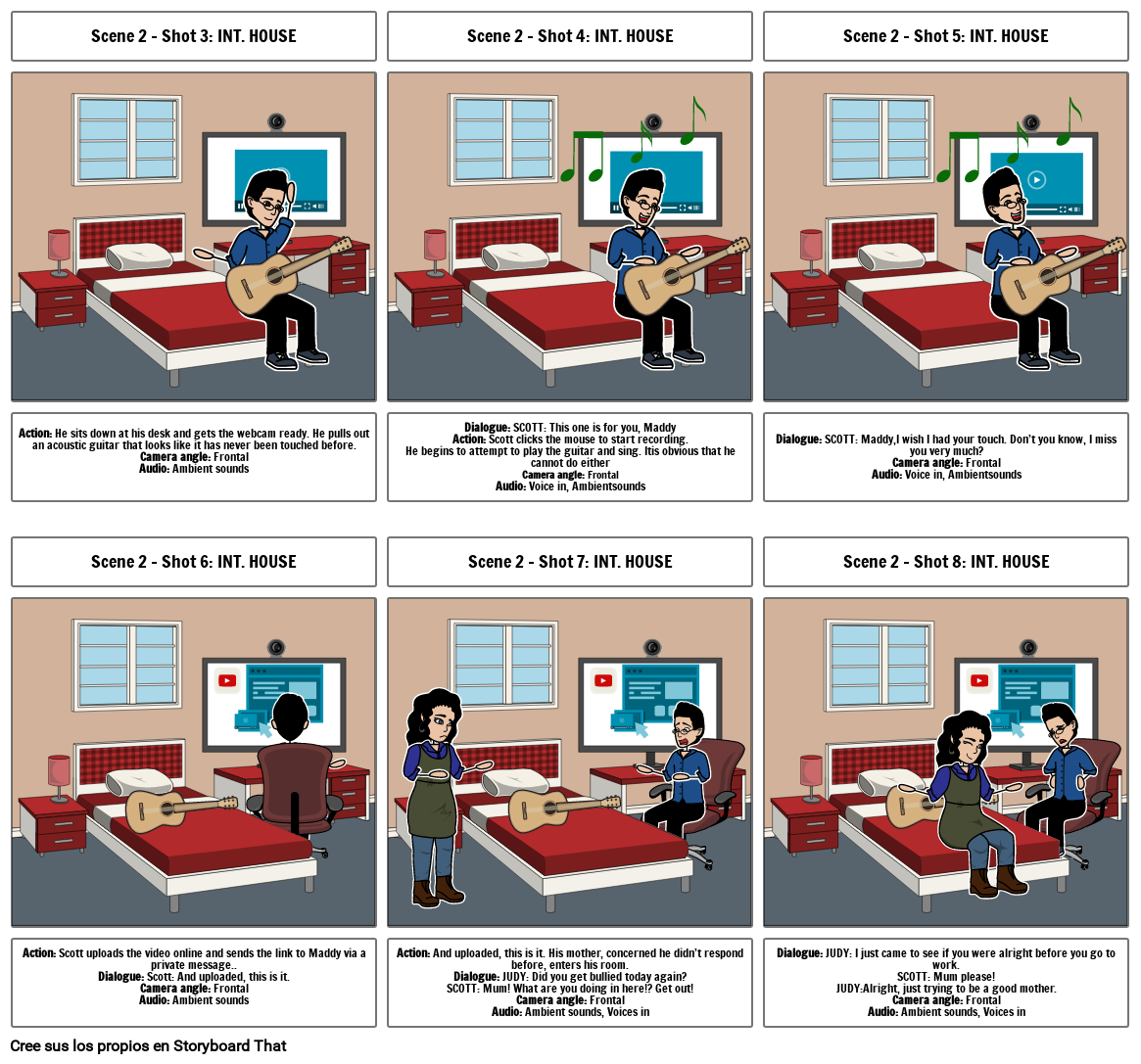 AP4-AA9-EV12: Storyboard My first crush Storyboard