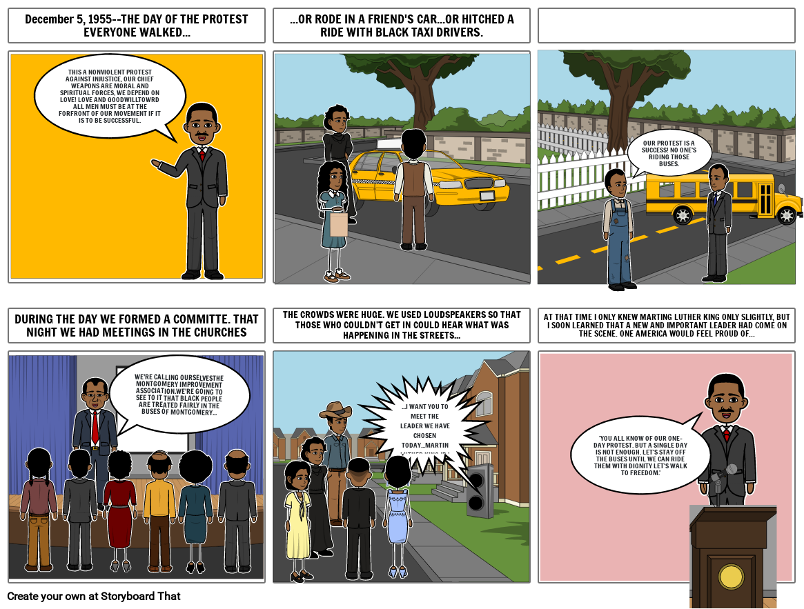 Martin Luther King Storyboard by a988c546