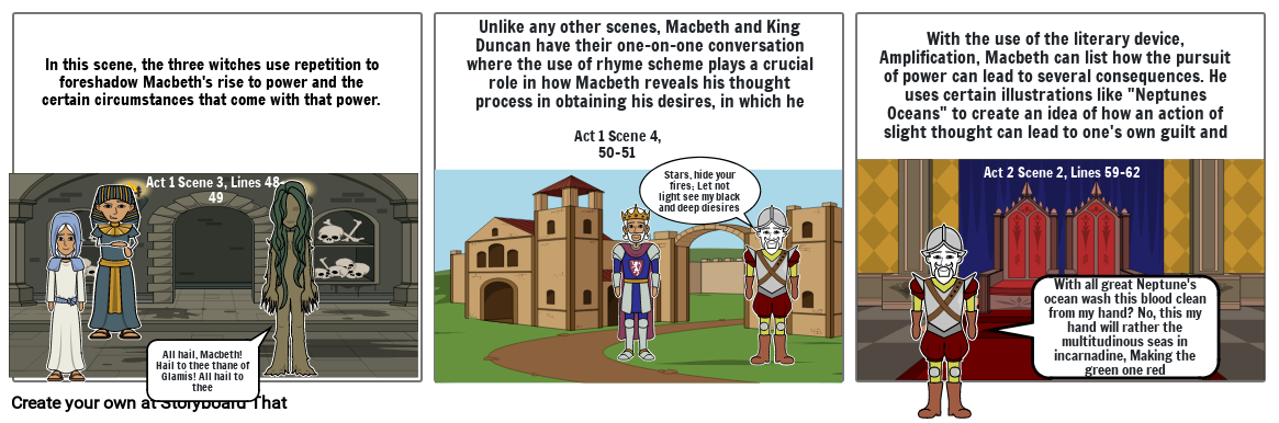 Power of Macbeth Storyboard by a996c9c9