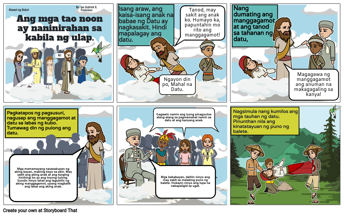 Ang Alamat ng Bohol pt. 1 Storyboard by a9fab954