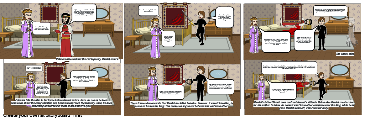 ACT III, SCENE 4- COMIC STRIP Storyboard par aa2b6377