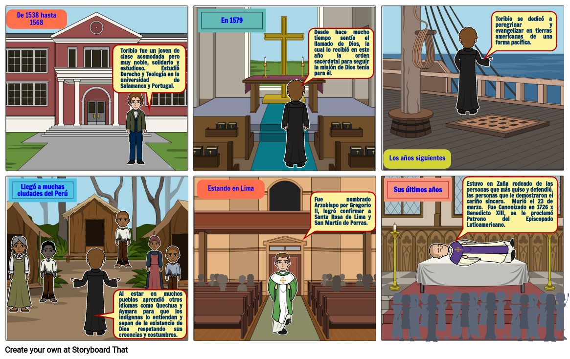 Vida de Santo Toribio de Mogrovejo القصة المصورة من قبل aa70bd63