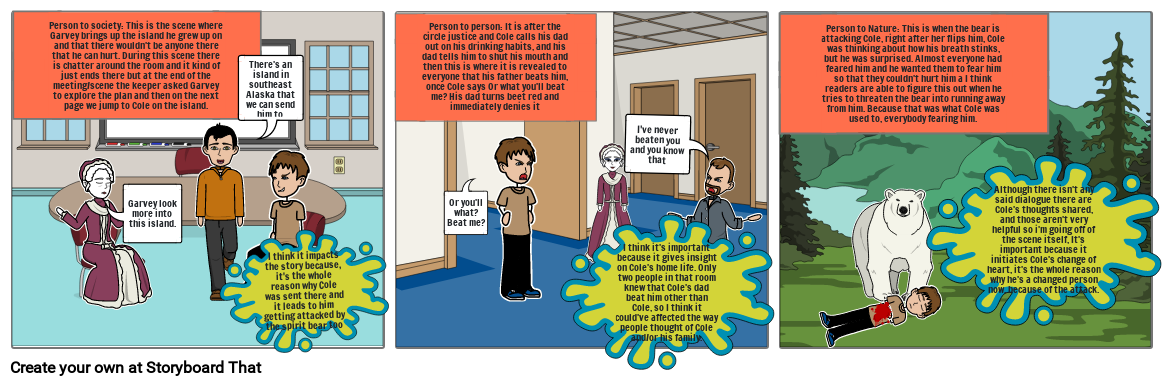 Touching Spirit Bear Storyboard Storyboard por aaa42afc