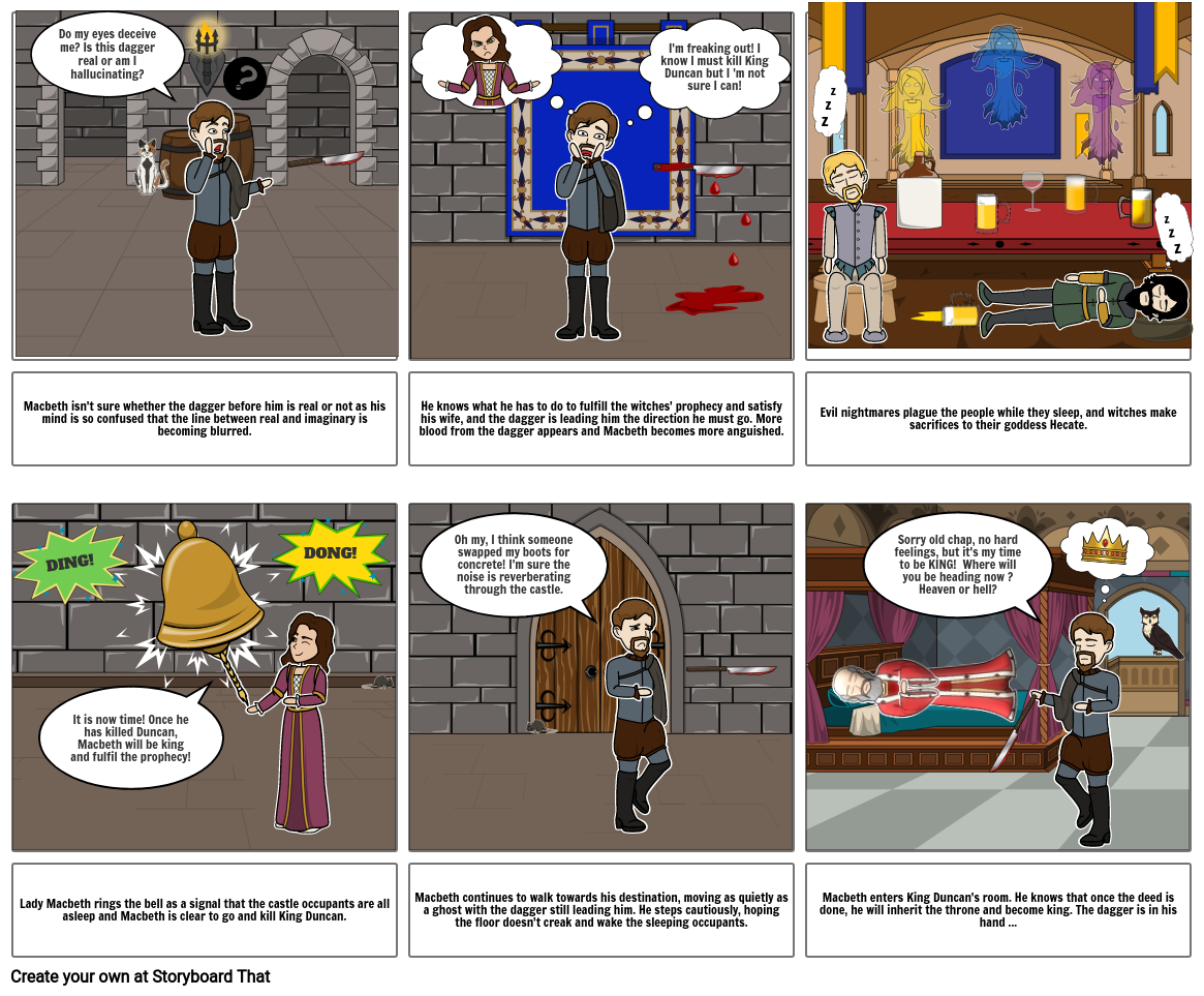 Macbeth Storyboard par aalgray
