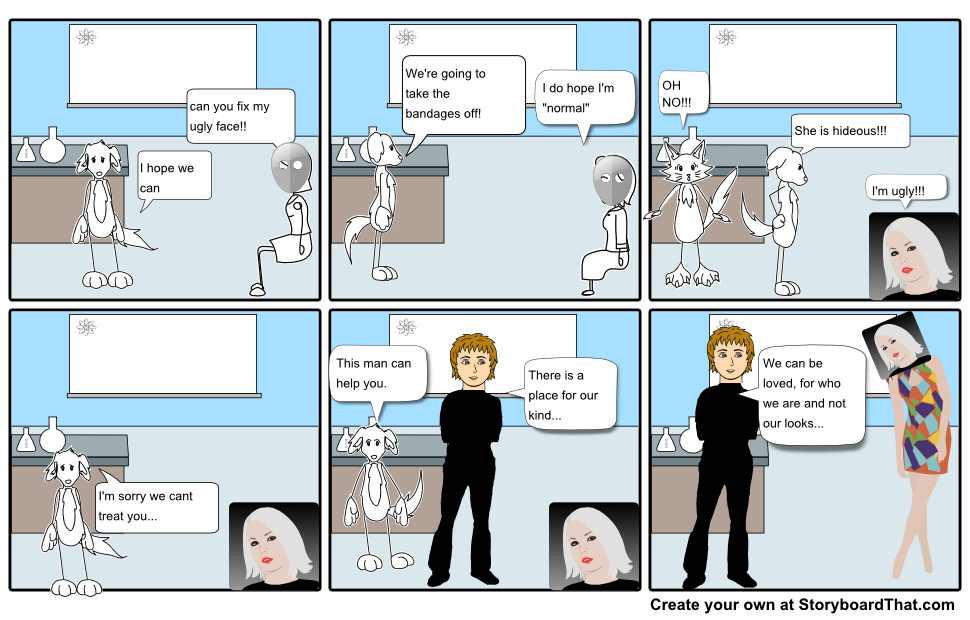 Twilight Zone - Eye of the Beholder Storyboard