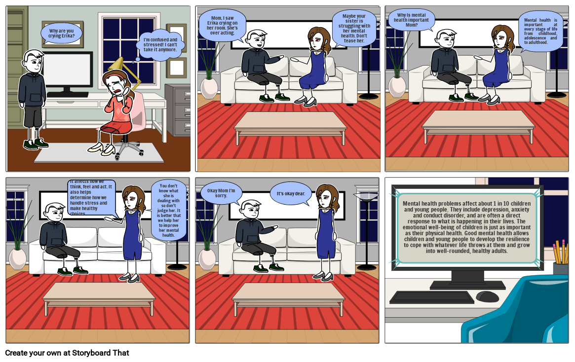 mental health storyboard Storyboard by ab096db3