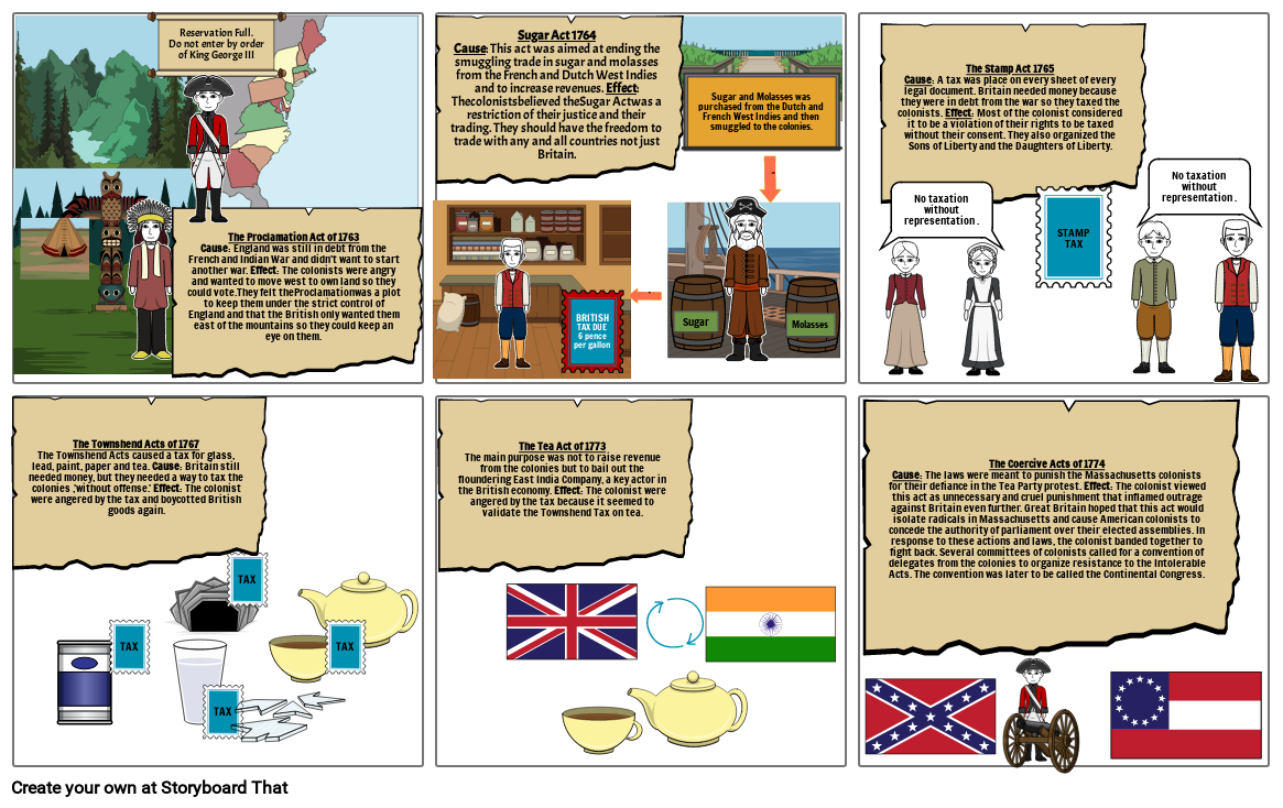 American Revolution Storyboard por ab718bd4
