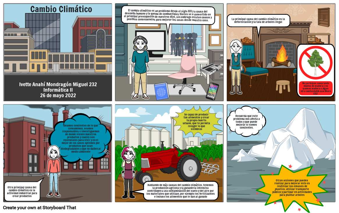 Cambio Climático Storyboard Por Ab76e206