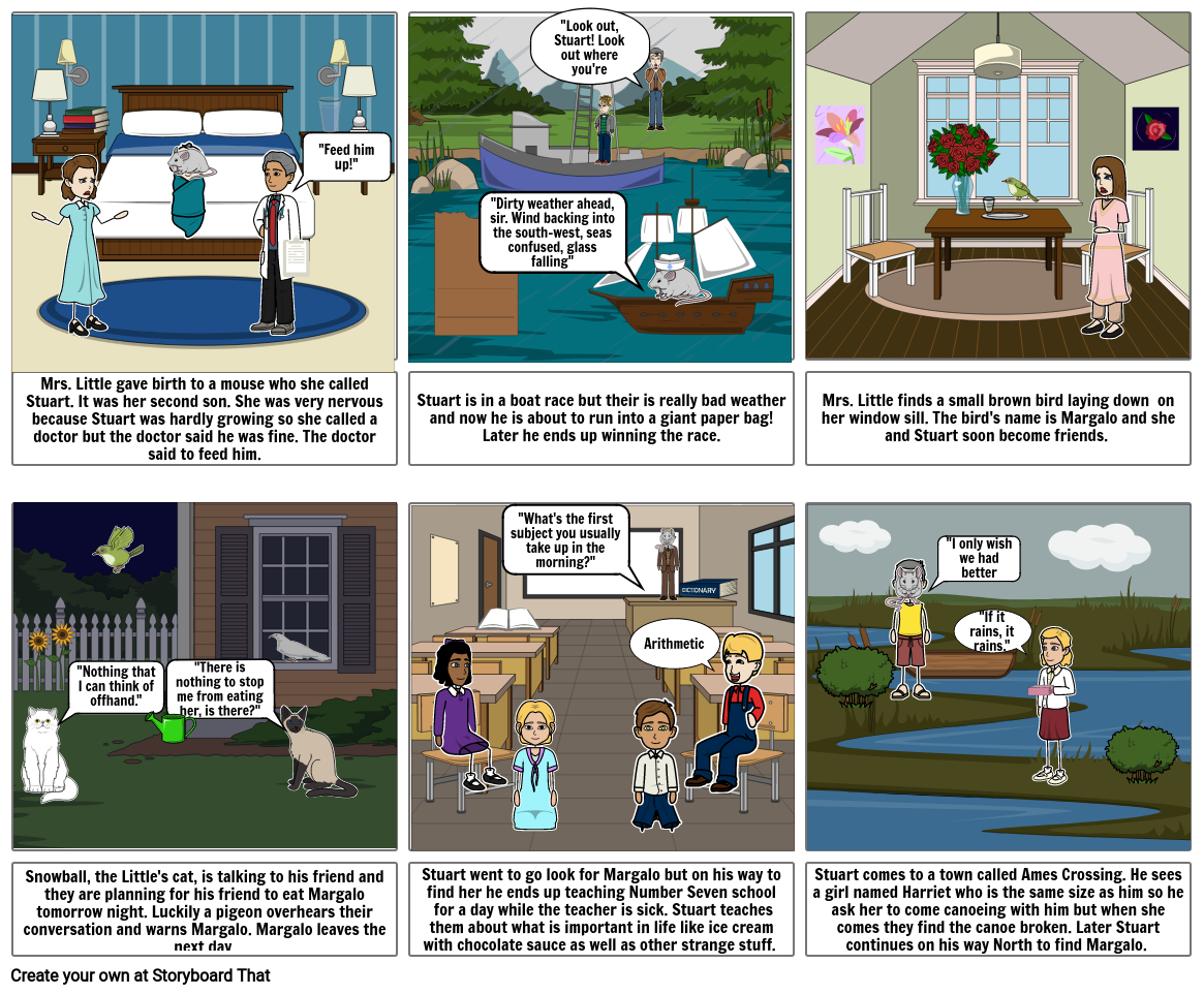 Stuart Little Storyboard by abbygracea