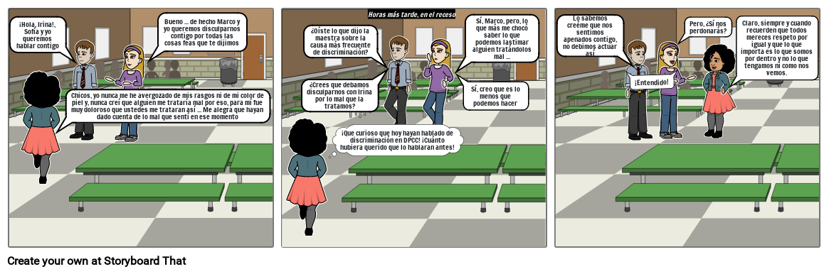 NO A LA DISCRIMINACIÓN Storyboard by abd103db