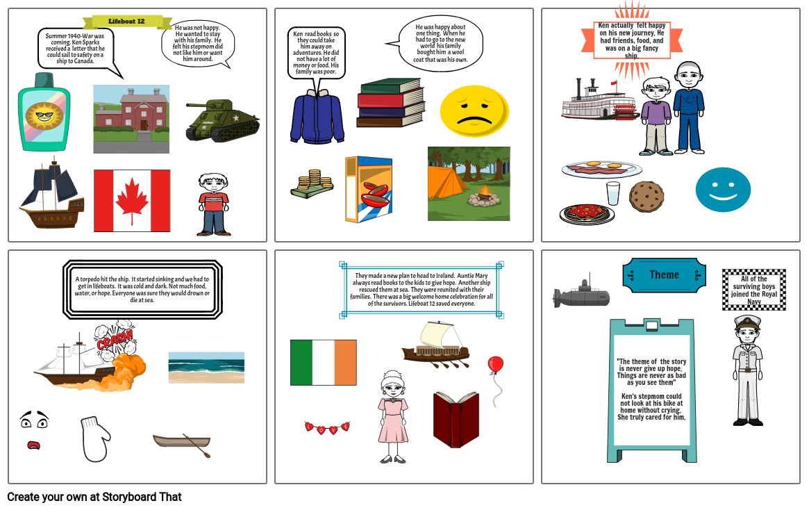 Life Boat 12 Storyboard por ac55407