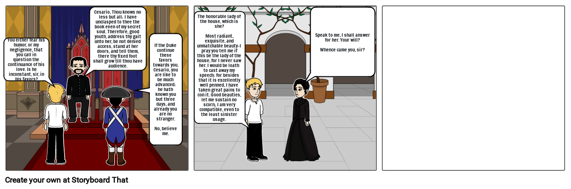 Twelfth Night Story Board Part 2 Storyboard por ac64a96e