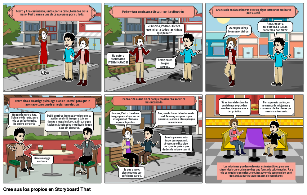 PROBLEMAS FAMILIARES Storyboard por aca55692