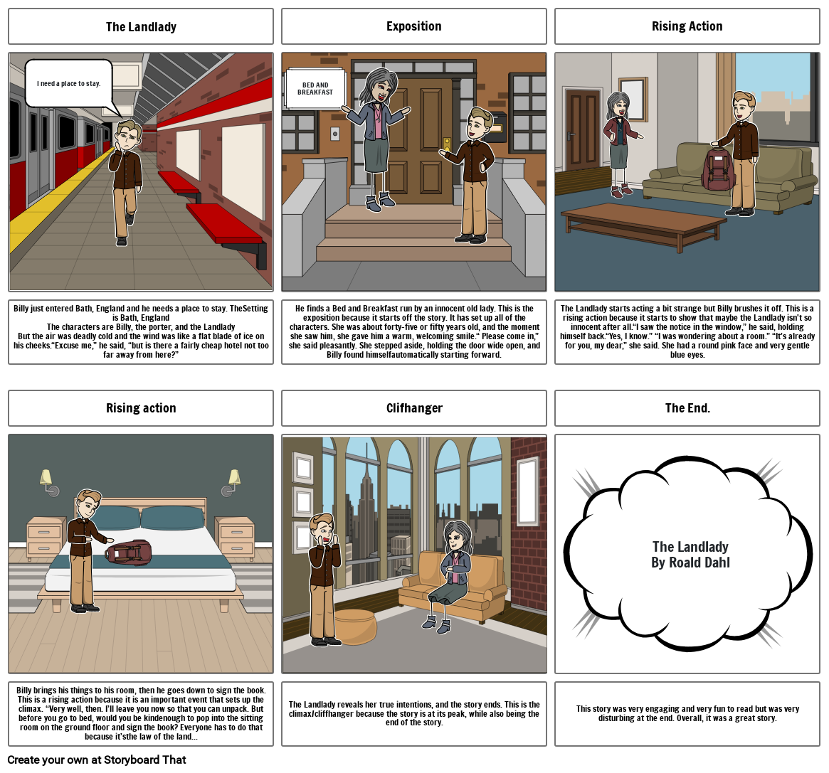 The Landlady Storyboard por acf7aaab