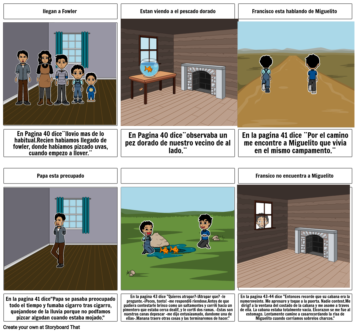 Cajas de carton Capitulo 5 Storyboard by ad871974