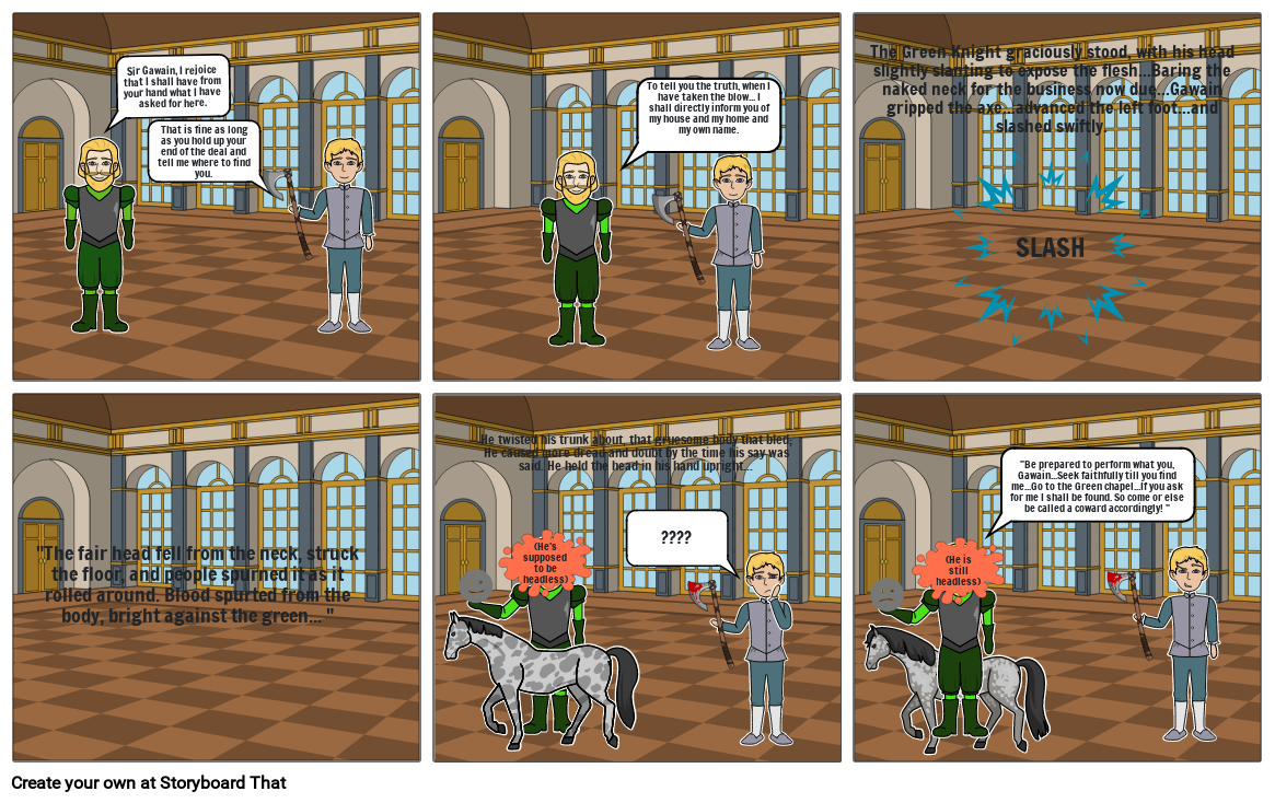 Gawain and the Green Knight Storyboard Tarafından adb3fd56