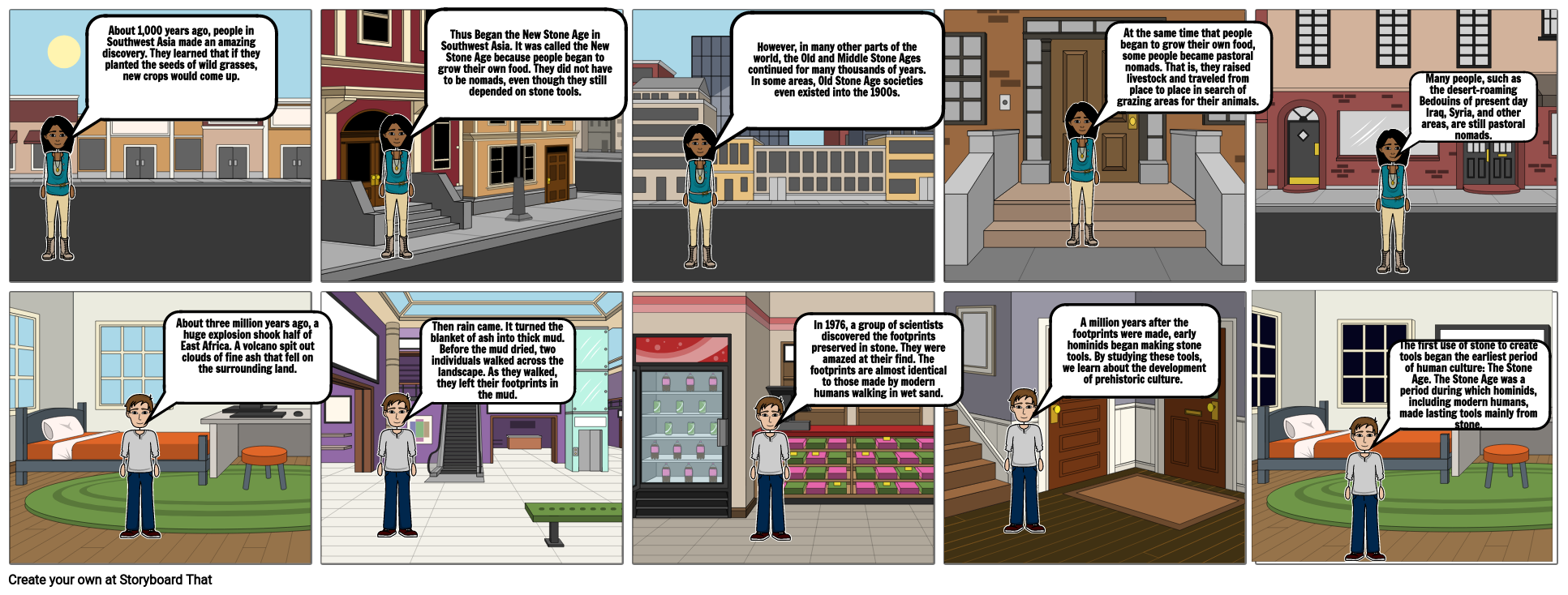 New And Old Stone Age Storyboard by add6d184