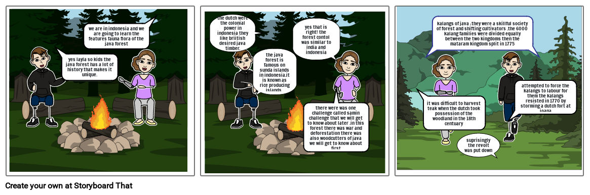Java Forest History Storyboard By Adnan91915