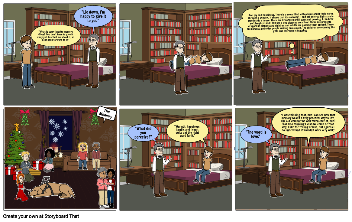The Giver Comic Strip Storyboard par ae23b0cb