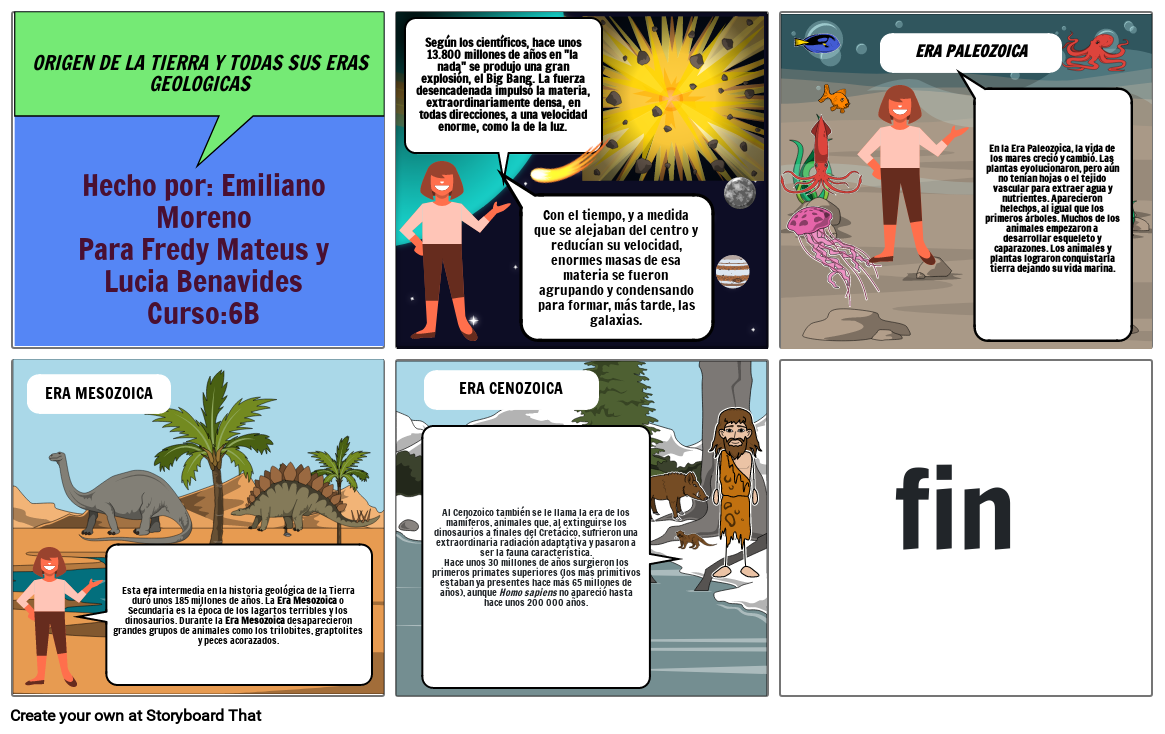 comic eras geologicas Storyboard par aeb6d972