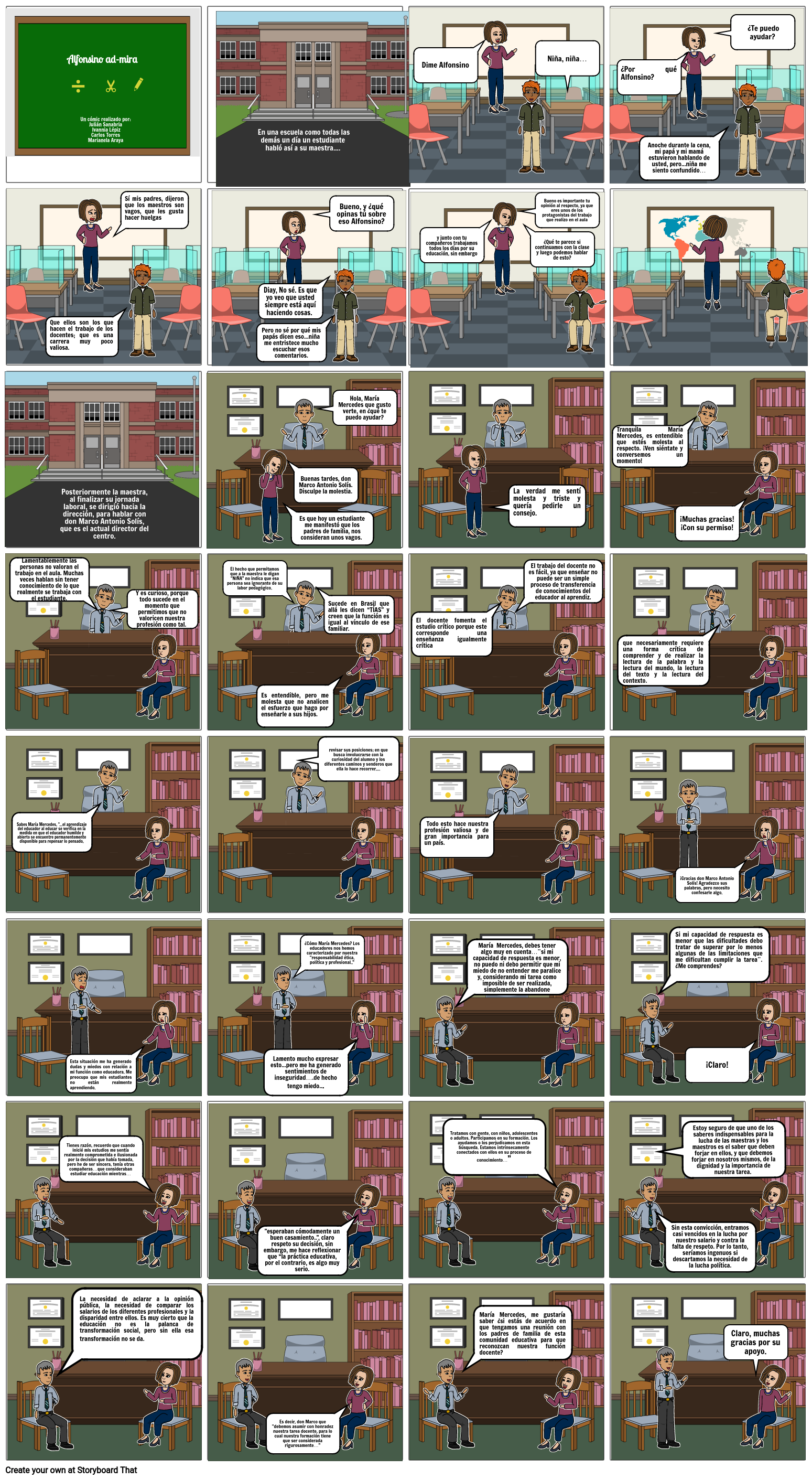 Cómic cartas Storyboard by aed25b31