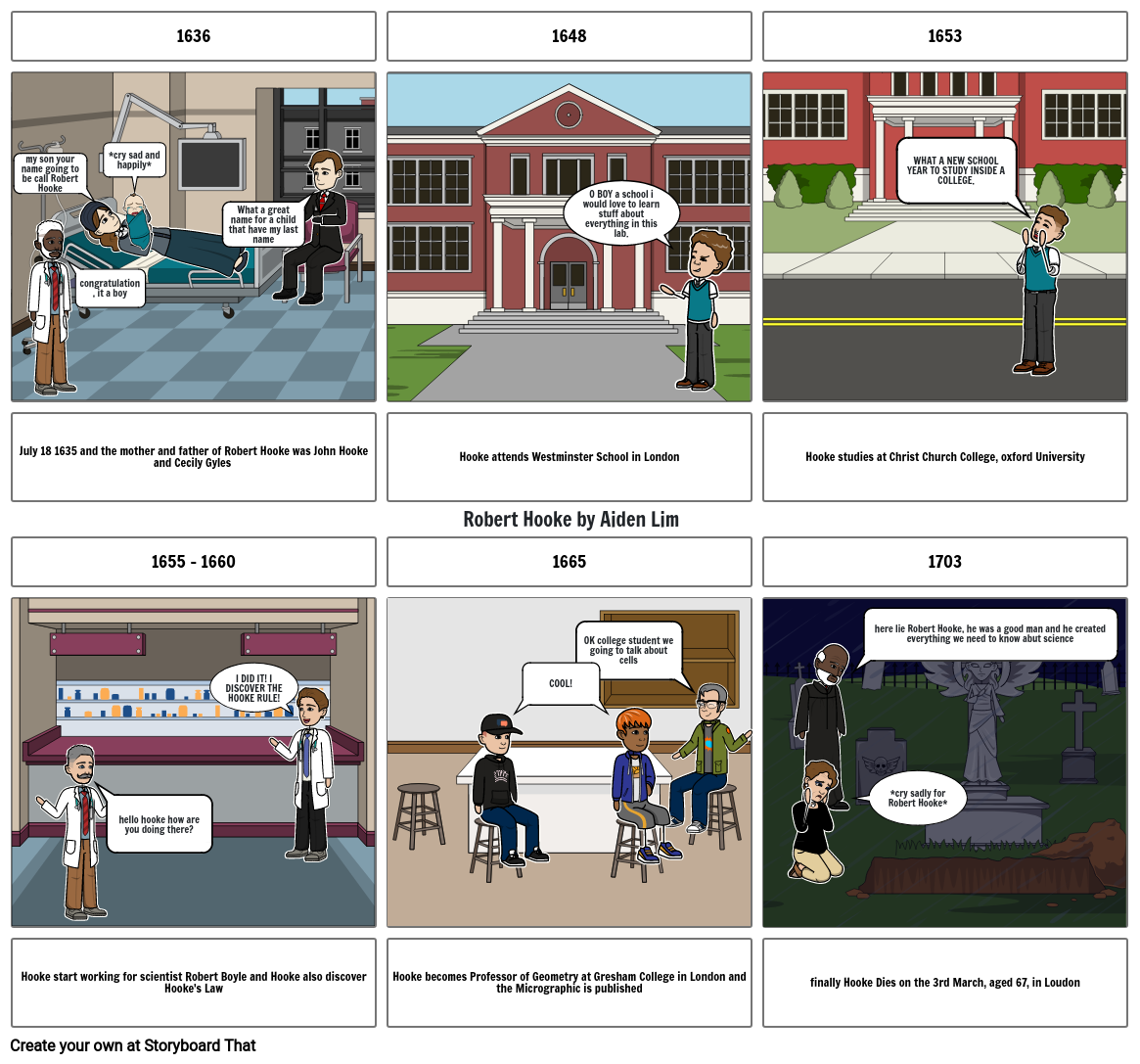 biography of a scientist Storyboard by aef7dd1e
