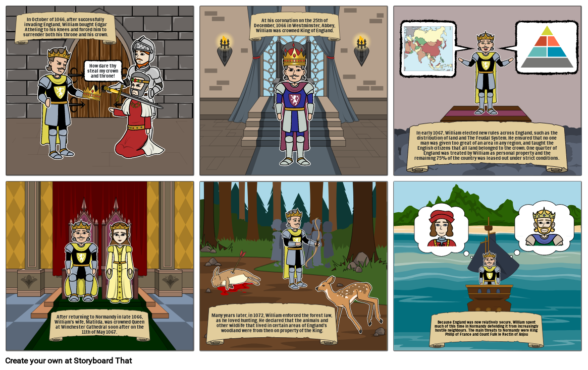 william the conqueror pt2 Storyboard by afca93ad