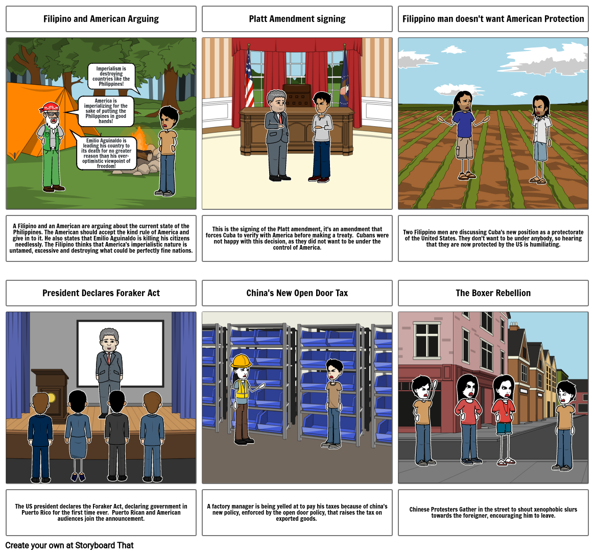 American Imperialism Storyboard par ah58164