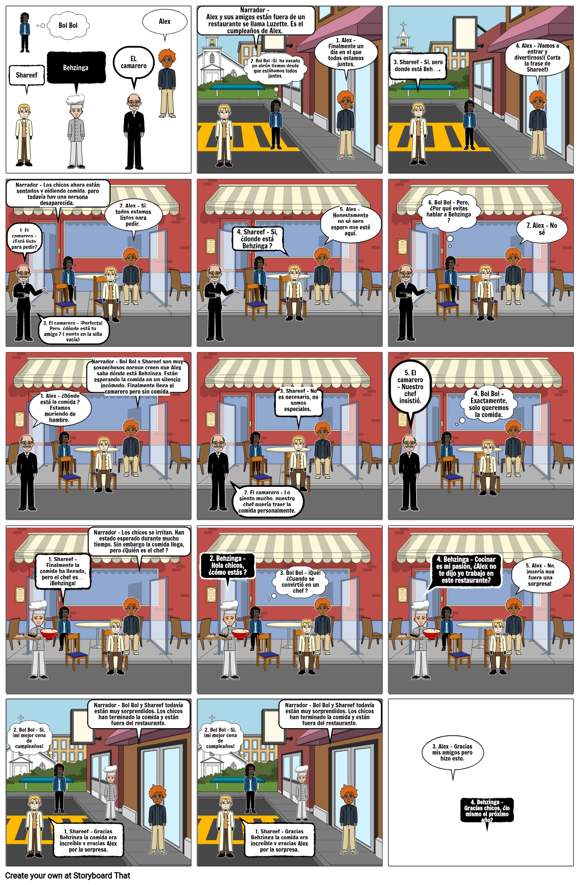 The friends Storyboard por alexanderft123