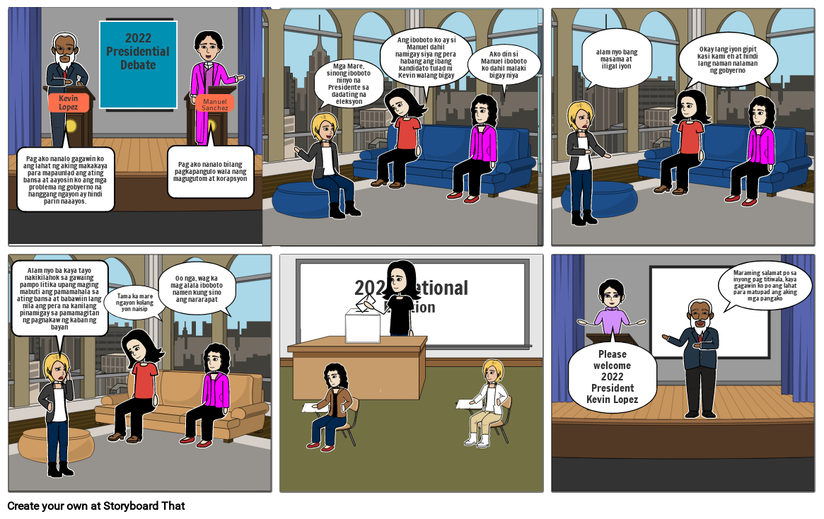 AP Comic strip Storyboard by ali60647